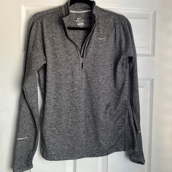 Nike | Jackets & Coats | Nike Half Zip Athletic Jacket Gray Marled ...